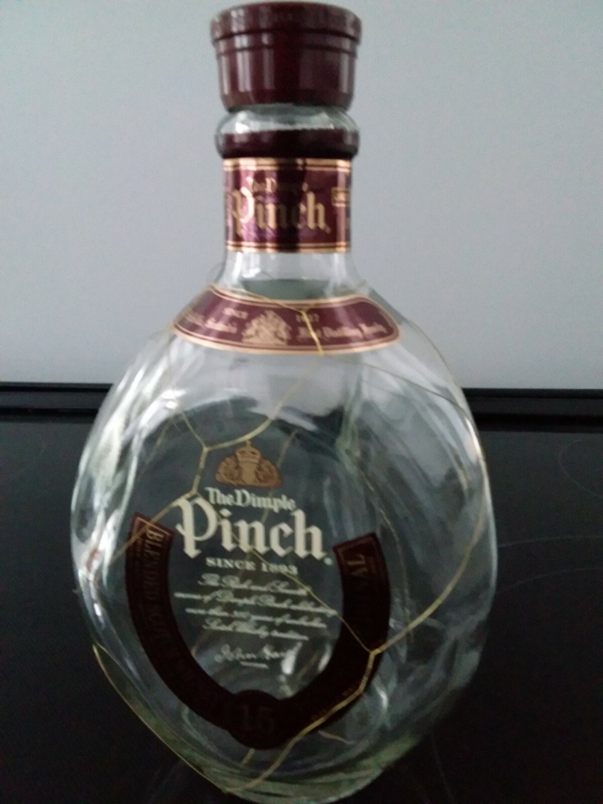 The Dimple Pinch 15 Yr Blended Scotch Whisky Empty Bottle 750ml ...
