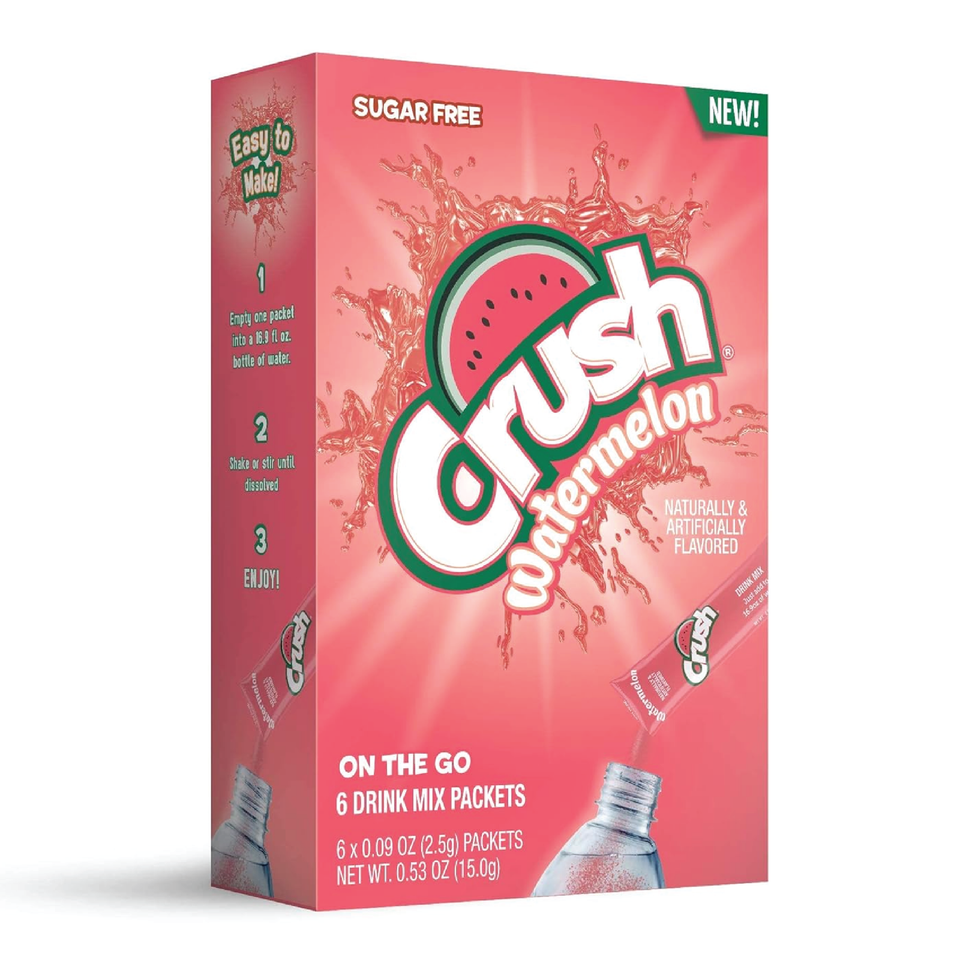 Crush Variety Flavor Drink Mix Singles To Go | 6 Sticks Per Pack | Mix ...
