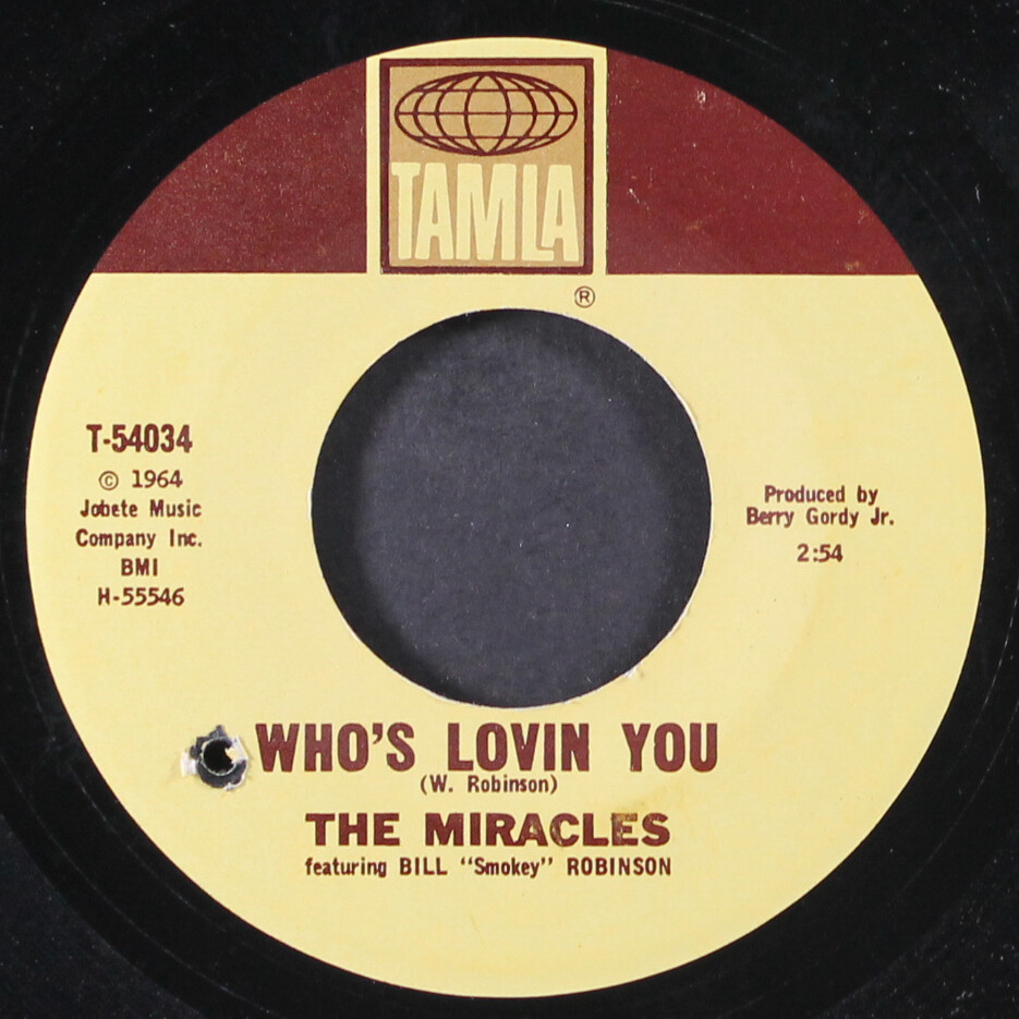 MIRACLES: shop around / who's lovin you TAMLA 7" Single 45 RPM | eBay