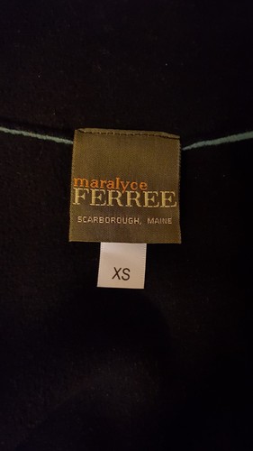 Maralyce Ferree Scarborough Maine Reversible Green Black Fleece Jacket ...