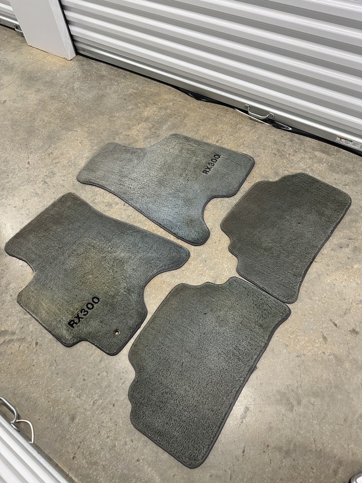 99-03 Lexus RX300 RX330 gray plush carpet Floor Mats w/Emblems Custom ...