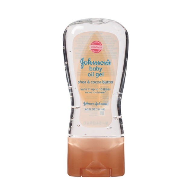Johnson's Baby Oil Gel Shea Cocoa Butter 10 times Moisture Gentle Mild ...
