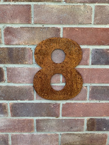10 Inch rusty metal letters and numbers shop sign home COMBINED POSTAGE ...