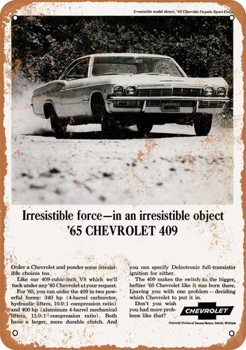 METAL SIGN - 1965 Chevrolet 409 - Vintage Look Reproduction | eBay