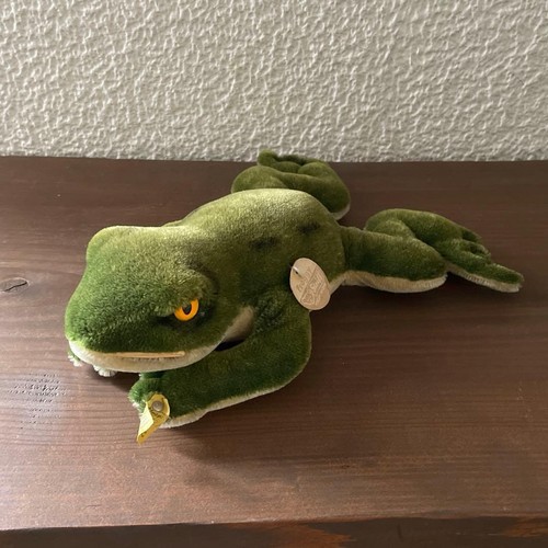 Vintage Steiff Frog Plush Toy 10.2in Antique Collectible Used | eBay