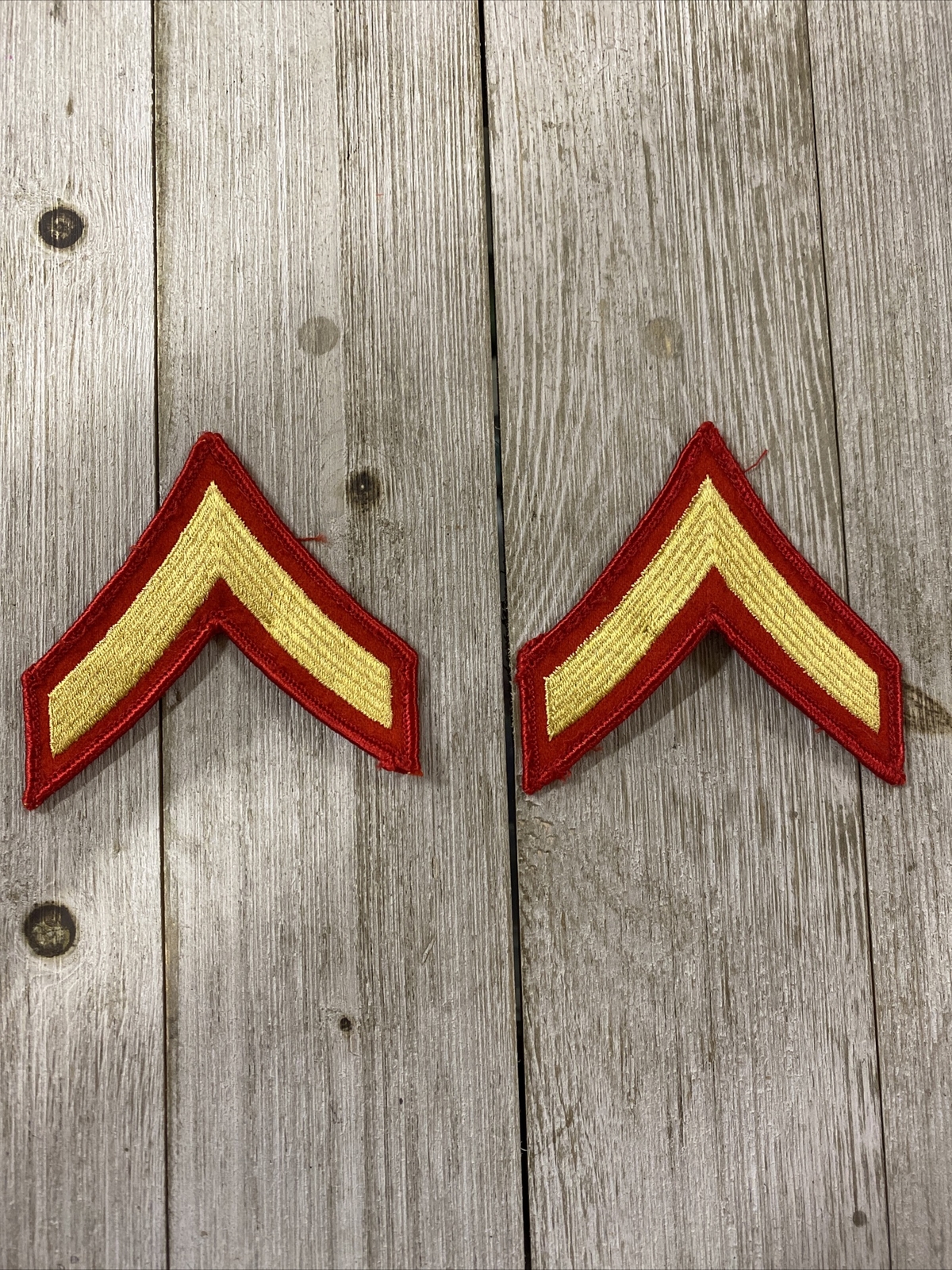 USMC Private First Class PFC Rank Patch x 2 Dress Blues | eBay