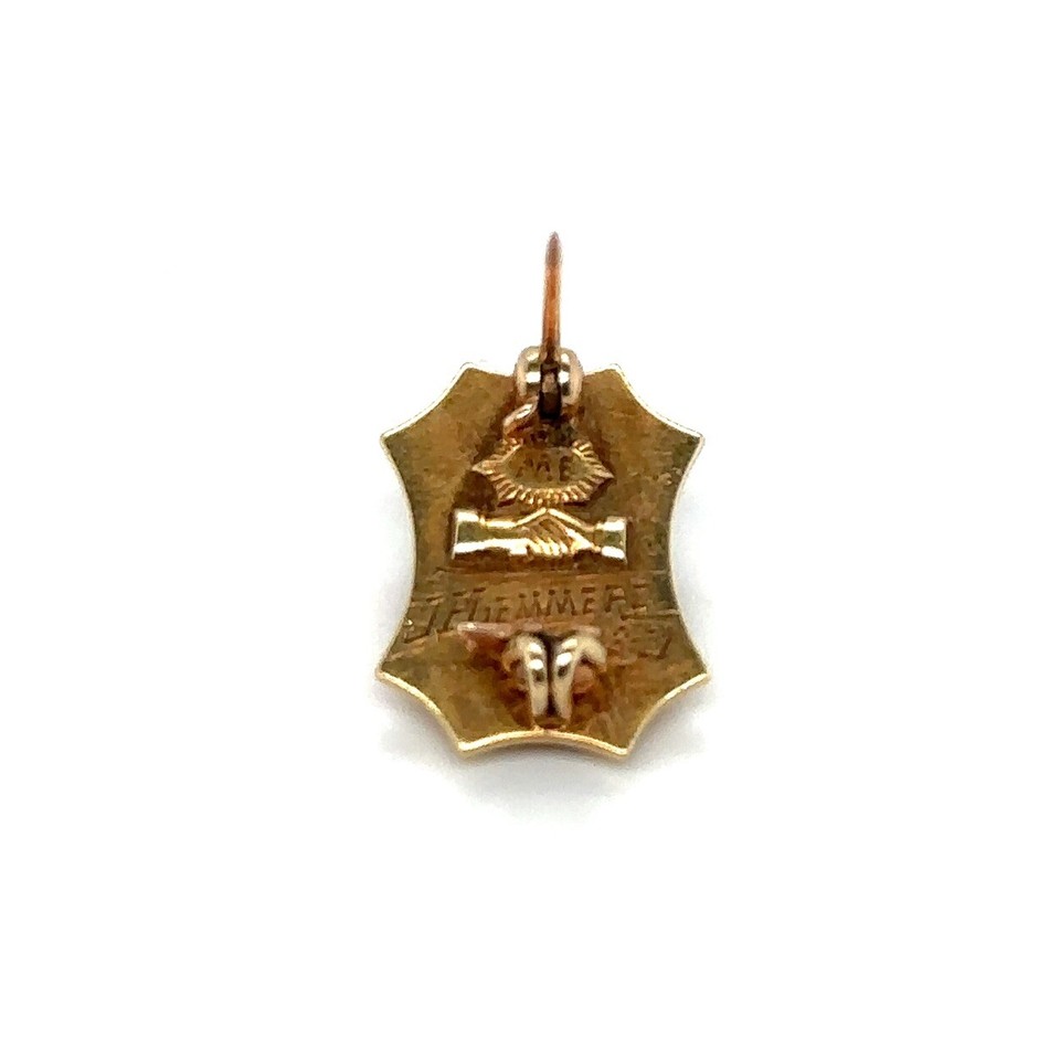 Antique 1915 Beta Theta Pi Pledge 14k Yellow Gold Badge - Beta Pi ...