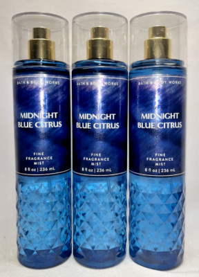 3 Midnight Blue Citrus Fragrance Mist Bath & Body Works 8 fl oz | eBay