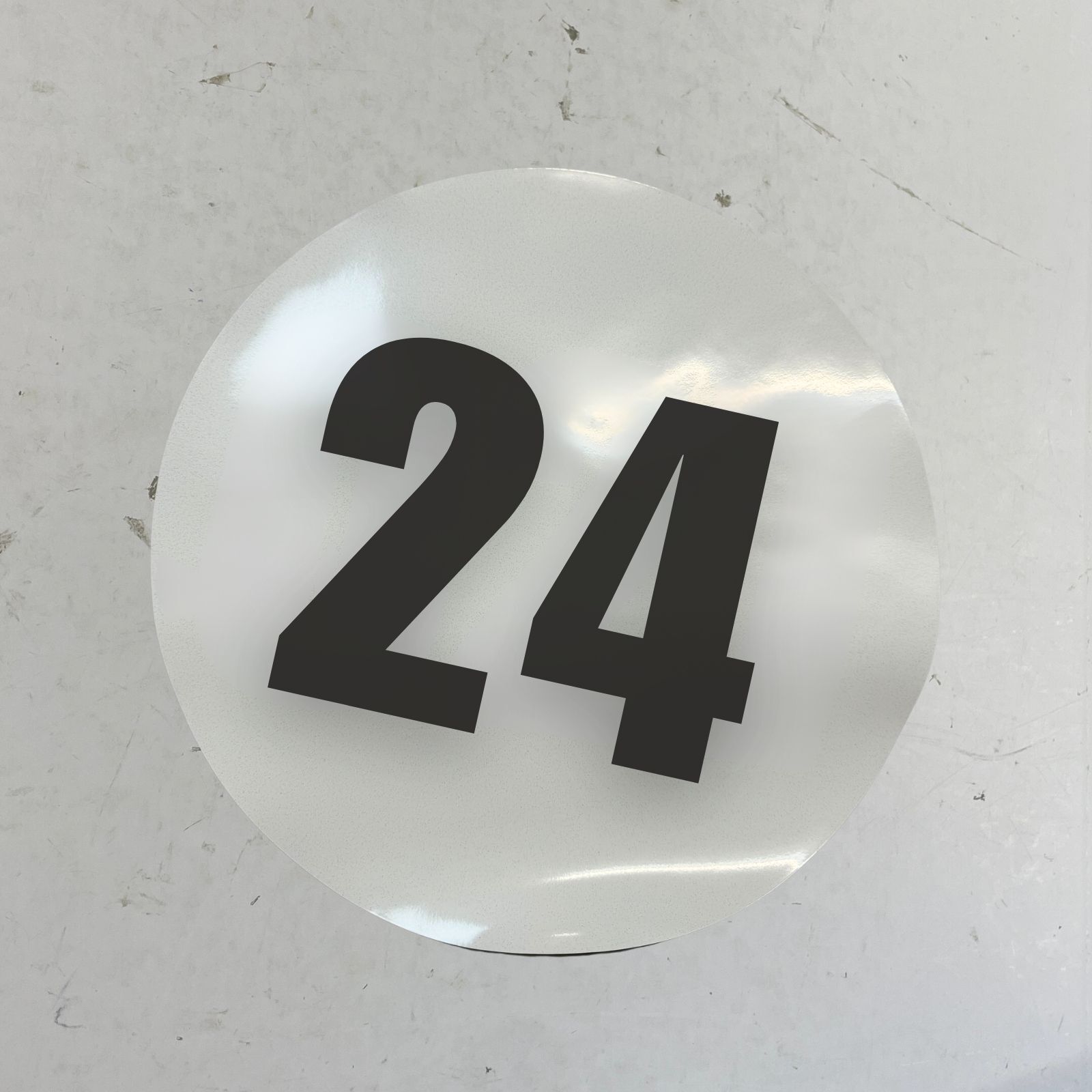 12" Circular Round Magnetic Race Car Number 24 Magnet x2 | eBay