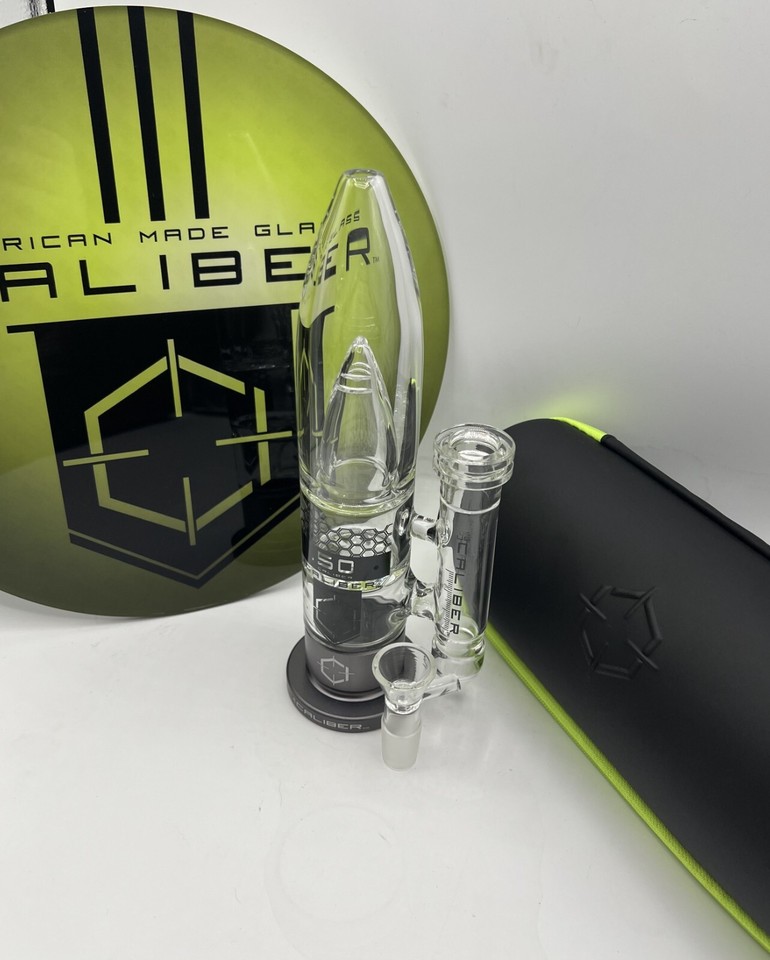 NEW GUNMETAL 10" .50 Caliber Glass Water Pipe Hookah Turbine Perc ...