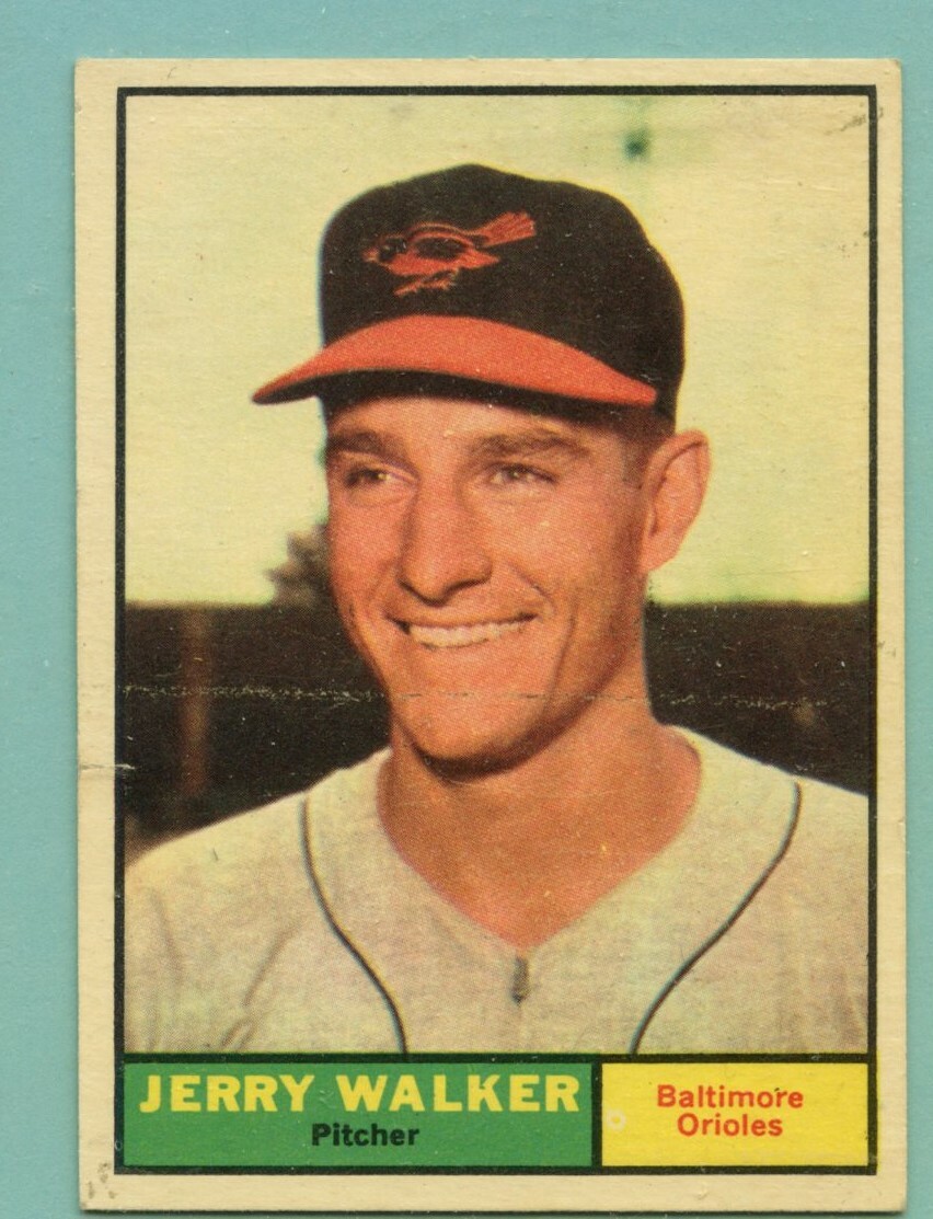 1961 Topps Baseball Card #85 Jerry Walker - Baltimore Orioles(VG) | eBay