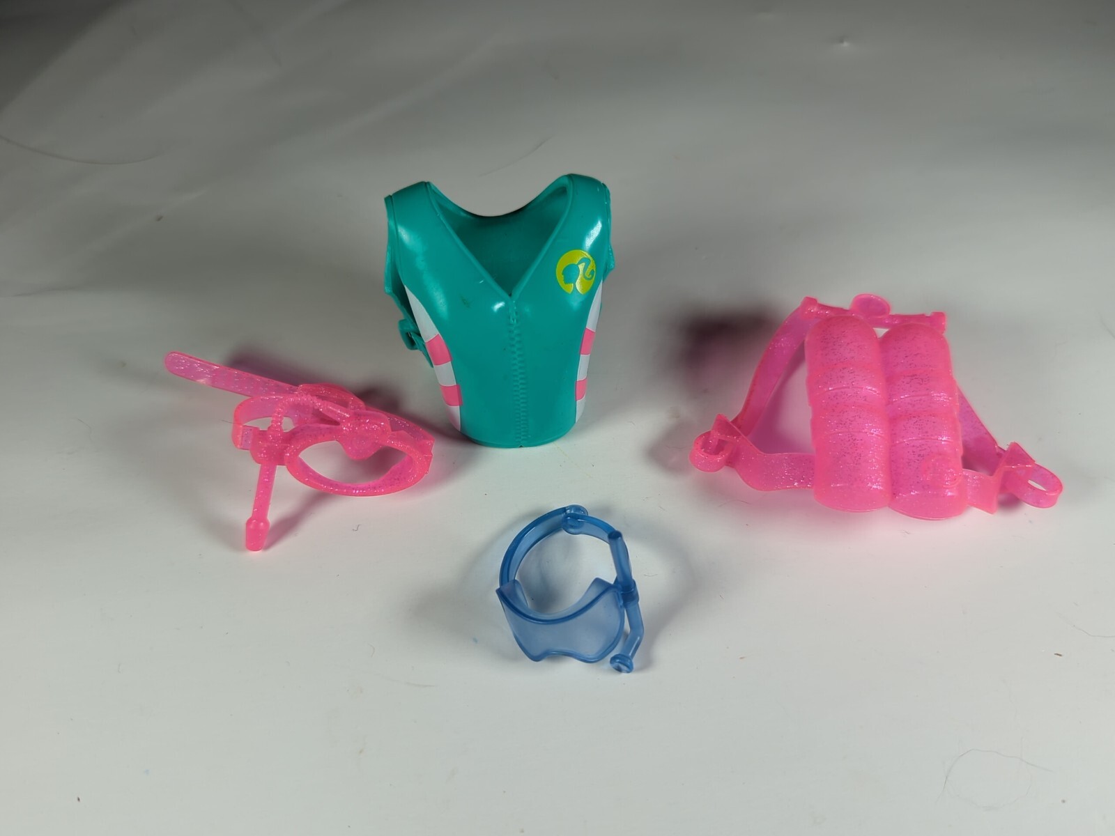 Barbie Snorkel Scuba Diving Gear Tank Pink Blue Mask Life Vest | eBay
