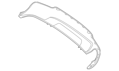 Mercedes Benz Genuine C 63 AMG 2012-2015 Rear Lower Deflector OE ...