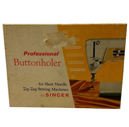 Singer Professional Buttonholer Slant Needle Zig-Zag Sewing Machines ...