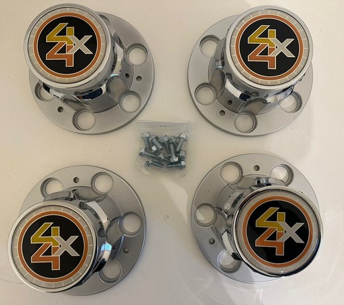 Chevy GMC 4x4 6 Lug 15x8 15" Truck Rally Wheel Center Caps Bolt On Hubs ...