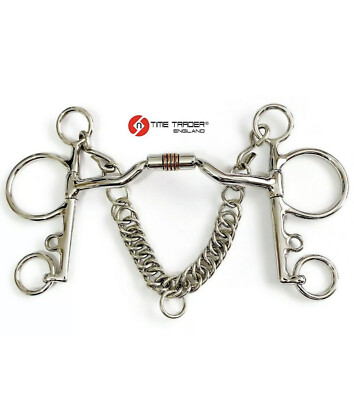Pelham Degree Snaffle with Copper Roller Bit ALL Sizes Horse Bit 4.5 ...