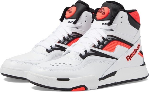 Reebok Men's Pump TZ Basketball Shoes White Black Neon Red Size 10.5 | eBay