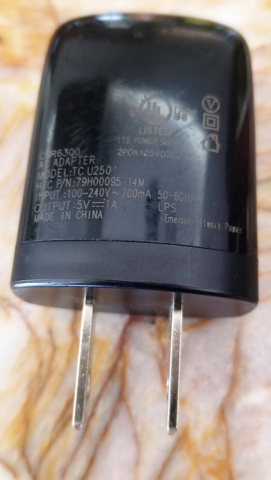 Genuine HTC Charger / Adapters Model TC U250, HTC or ANY phone using a ...