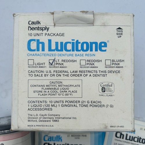 ORIGINAL Dentsply LUCITONE Denture Base Resin - Powder / Liquid Pinkish ...