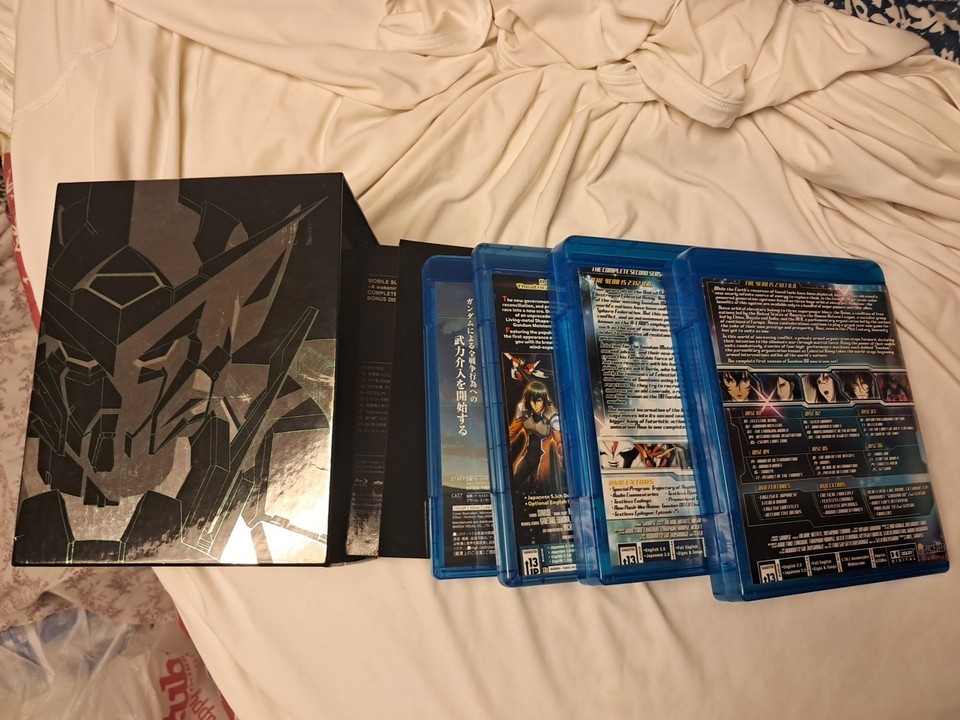 Mobile Suit Gundam 00 Season 1 2 DVD and Blu ray Movies Limited Edition ...