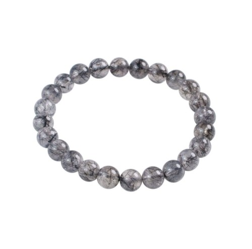 Black Rutilated Quartz Power Stone Bracelet Freesize New Accessories | eBay