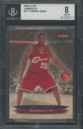2003-04 Fleer Ultra Lebron James Hummer H2 Rookie RC #171 BGS 8 ...