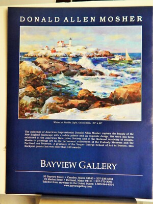 DONALD ALLEN MOSHER ART PIECES ORIG VTG 1999 ADVERTISEMENT, | eBay