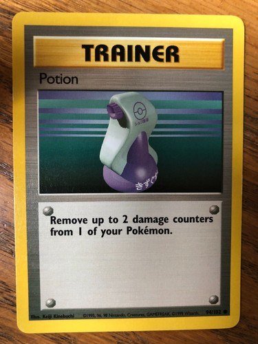Pokémon TCG Potion Base Set 94/102 Regular Unlimited Common | eBay