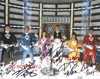 MIGHTY MORPHIN POWER RANGERS - FULL CAST Signed 8x10 Reprint Photo ...