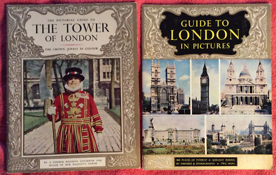LOT OF 2 GUIDE TO LONDON IN PICTURES PICTORIAL THE TOWER OF LONDON ...