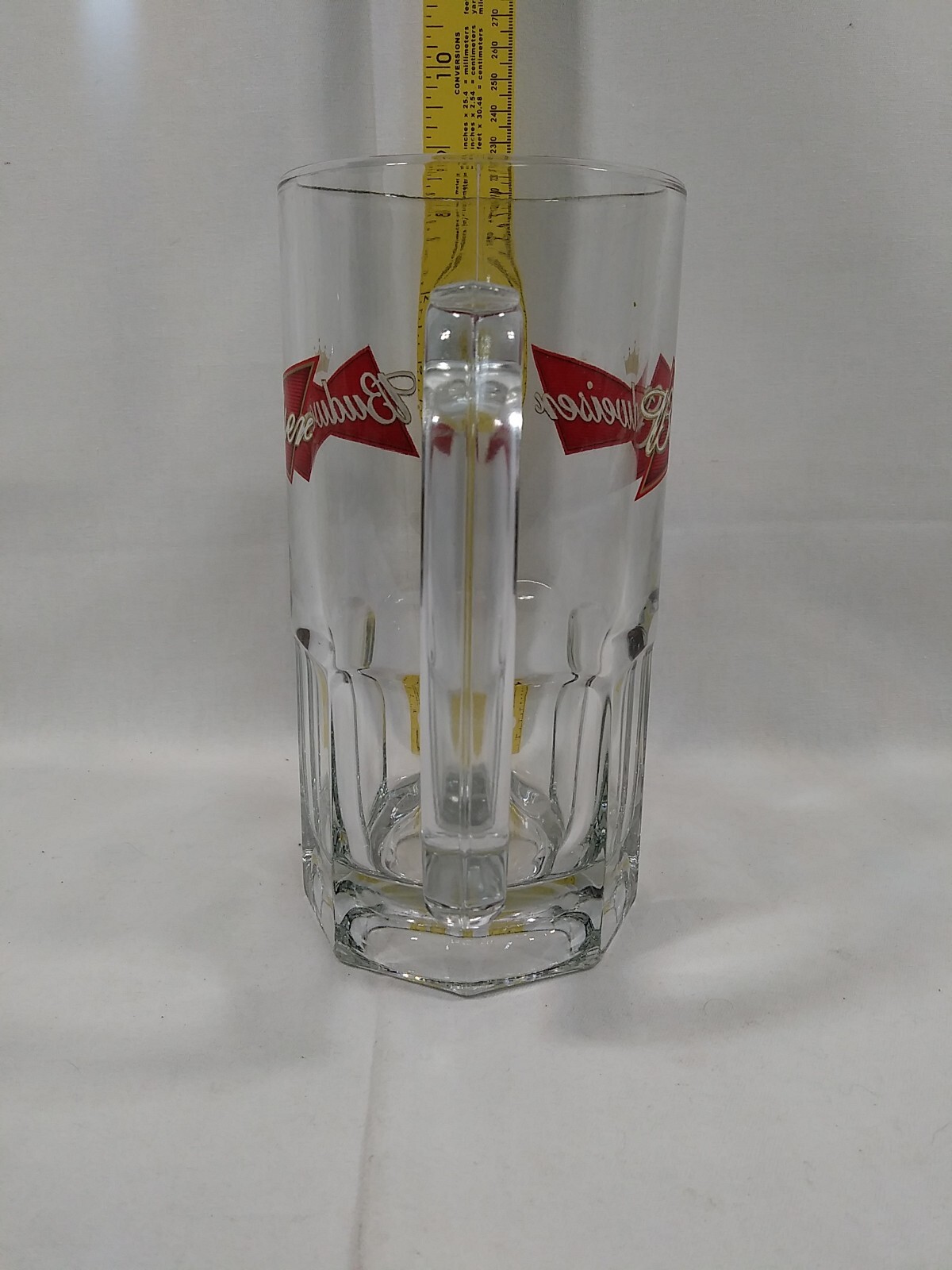 Vintage Tall Budweiser Glass 32oz Beer Mug Stein Libbey Glass | eBay