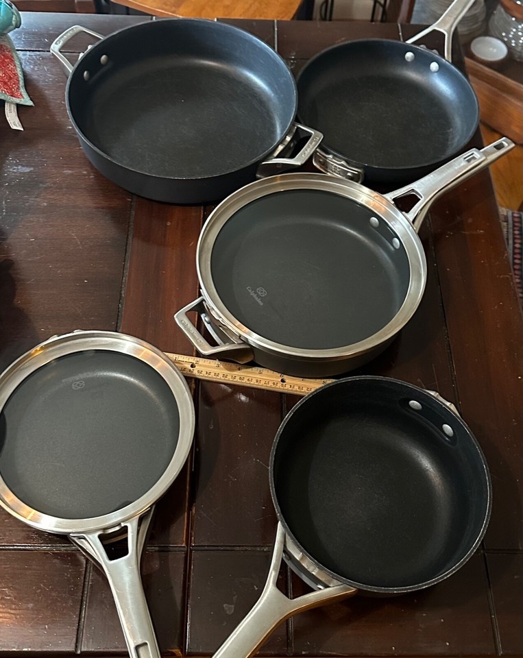 Calphalon Select Space-Saving Hard-Anodized Nonstick 7-Piece Cookware ...