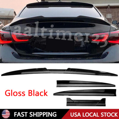 For For Volvo S40 S60 S80 V40 V50 Gloss Rear Roof Lip Spoiler Tail ...