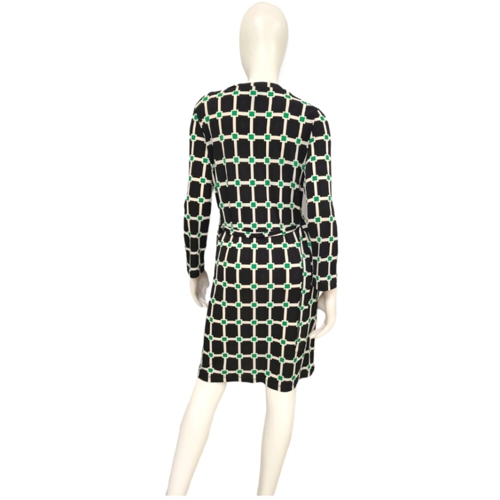 Jules & Leopold Black and Green Chain Front Dress siz… - Gem