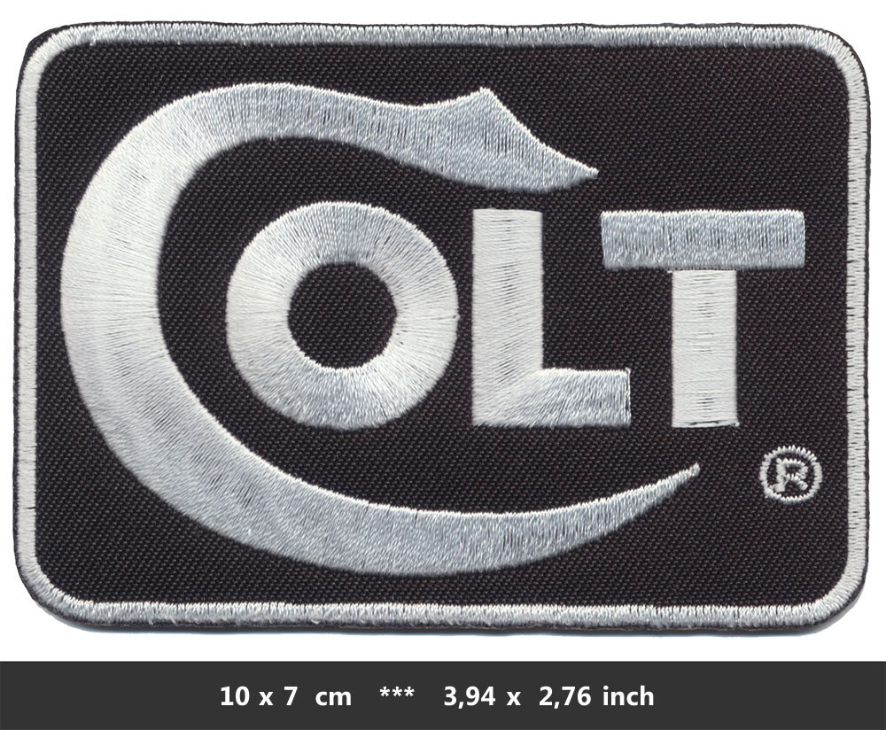 COLT Patch Embroidered Sew Iron on weapon guns Revolvers hunting sports ...