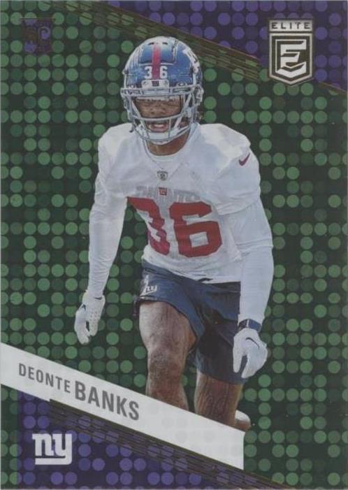 2023 Panini Donruss Elite - Rookies Deonte Banks #129 Green Disco (RC ...