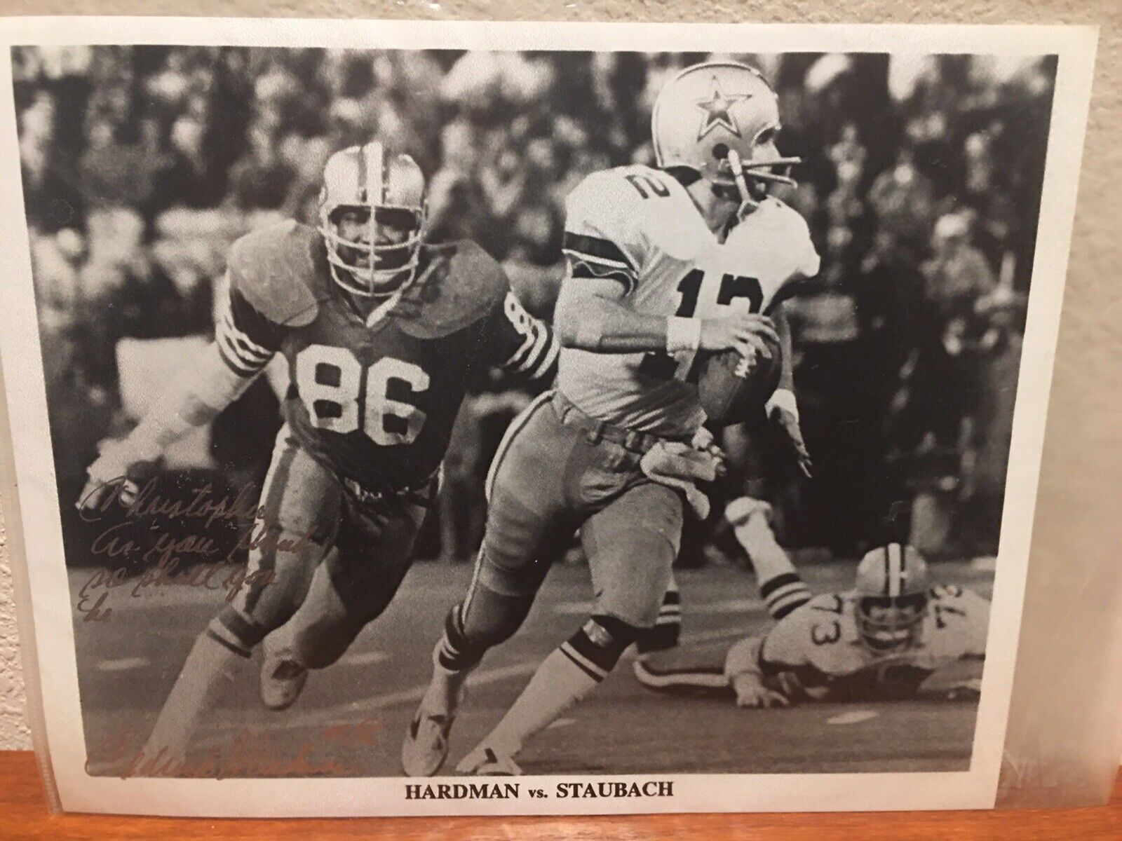 San Francisco 49ers Cedrick Hardman autograph Photo Chasing Down Roger ...
