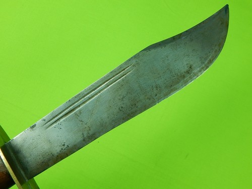 RARE US WW2 Chindit V-44 Type Large Bowie Fighting Knife w/ Sheath | eBay
