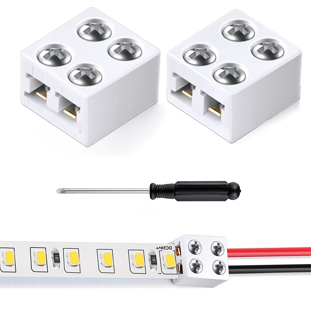 Conveniently Connect 20 Screw Fix LED Tape Light Connectors for Strip ...