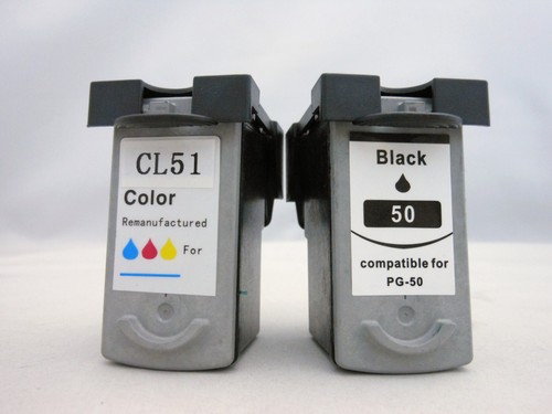 Ink Cartridge for Canon MP460 MP450 MP180 160 MX310 MX300 PG50 BK CL51 ...