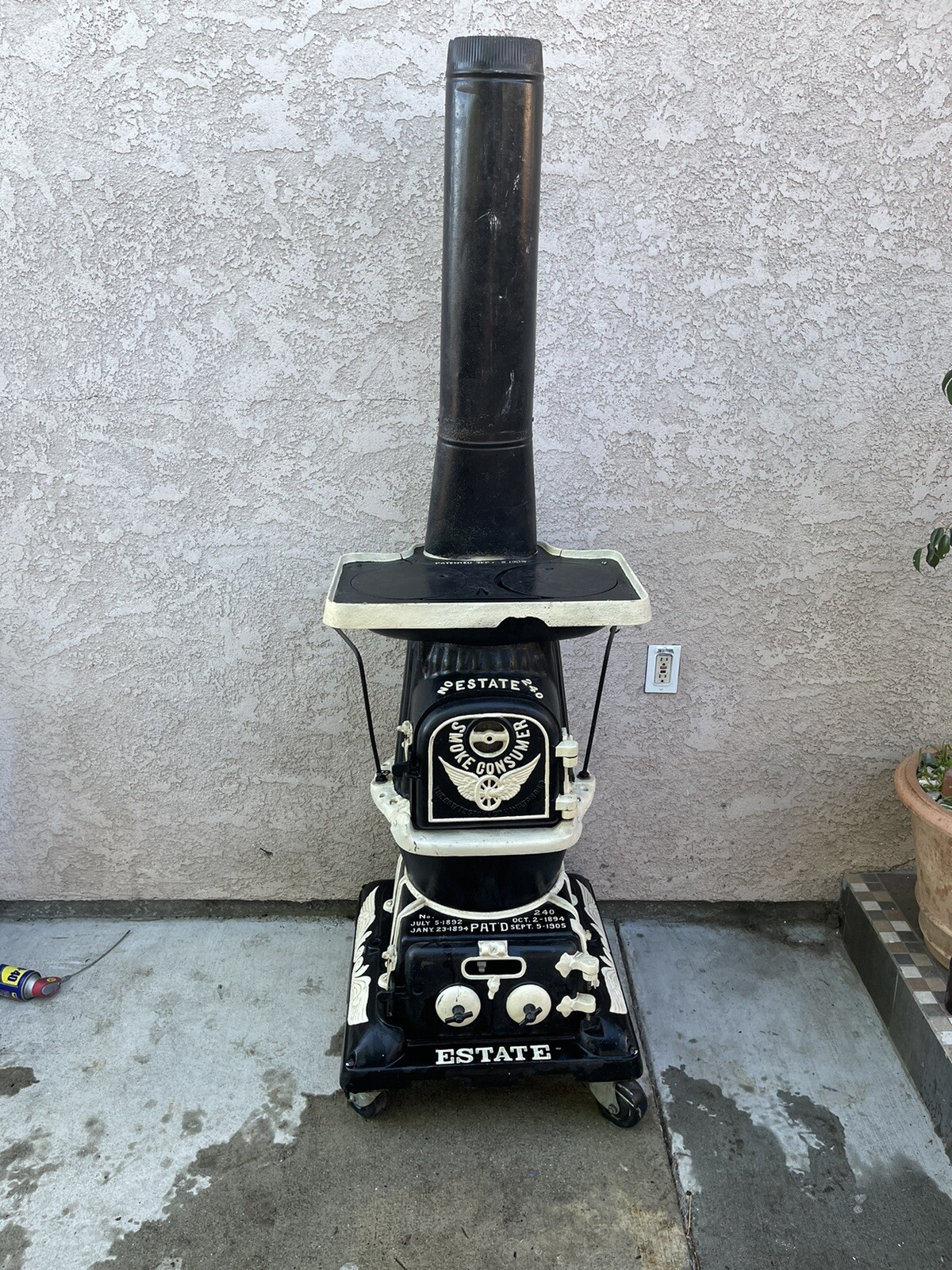 Vintage Estate Smoke Consumer Caboose Stove 1890 | eBay