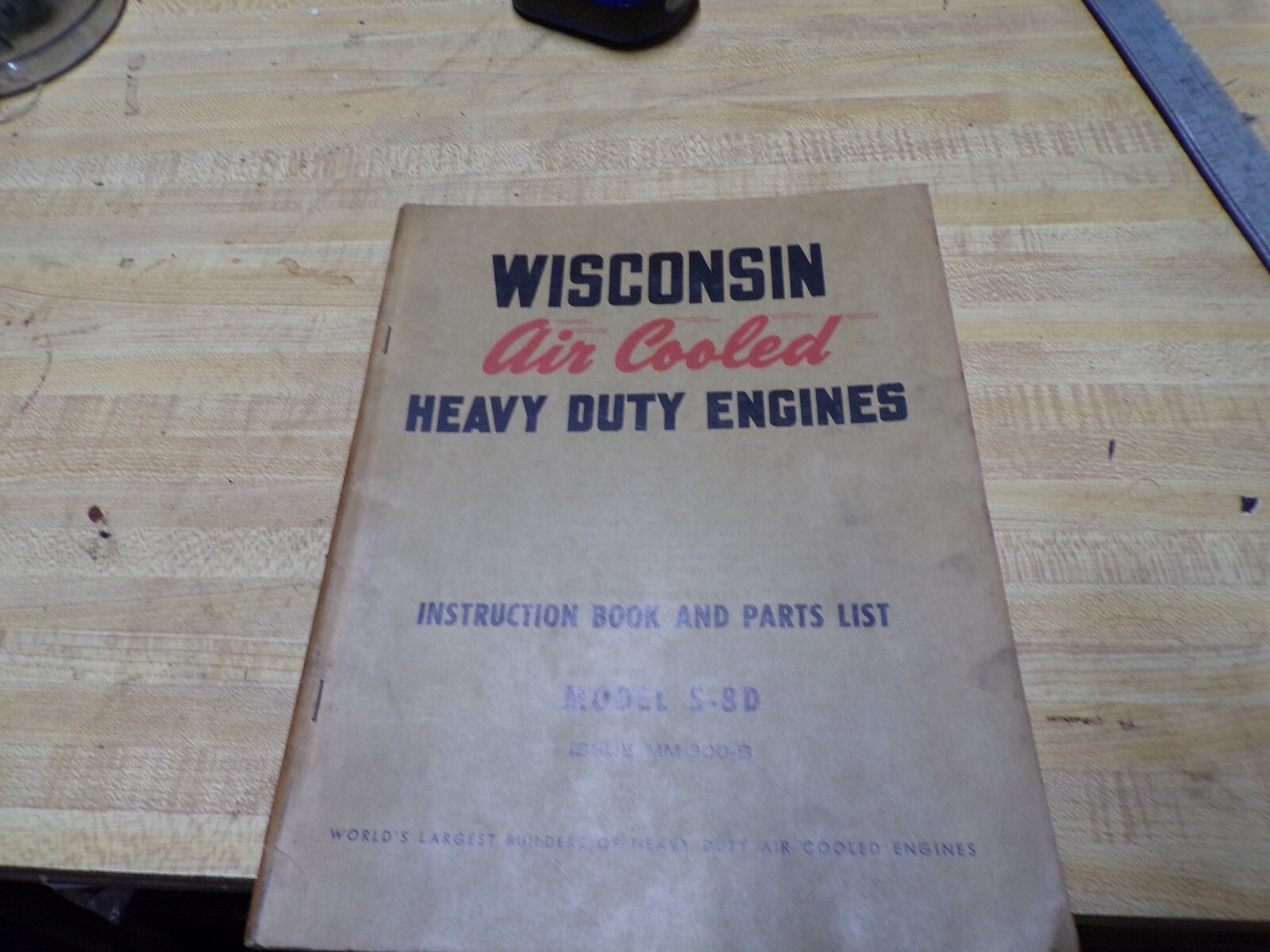 wisconsin air cooled engine instructions parts book model s-8d | eBay