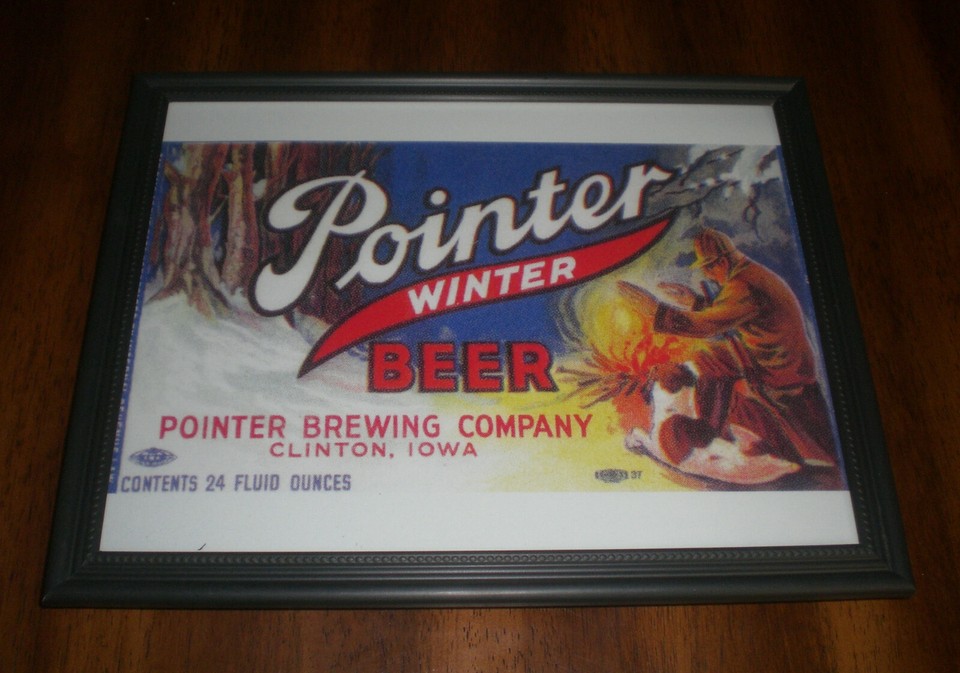 POINTER WINTER BEER FRAMED COLOR AD PRINTS - POINTER BREWING - YOU PICK ...