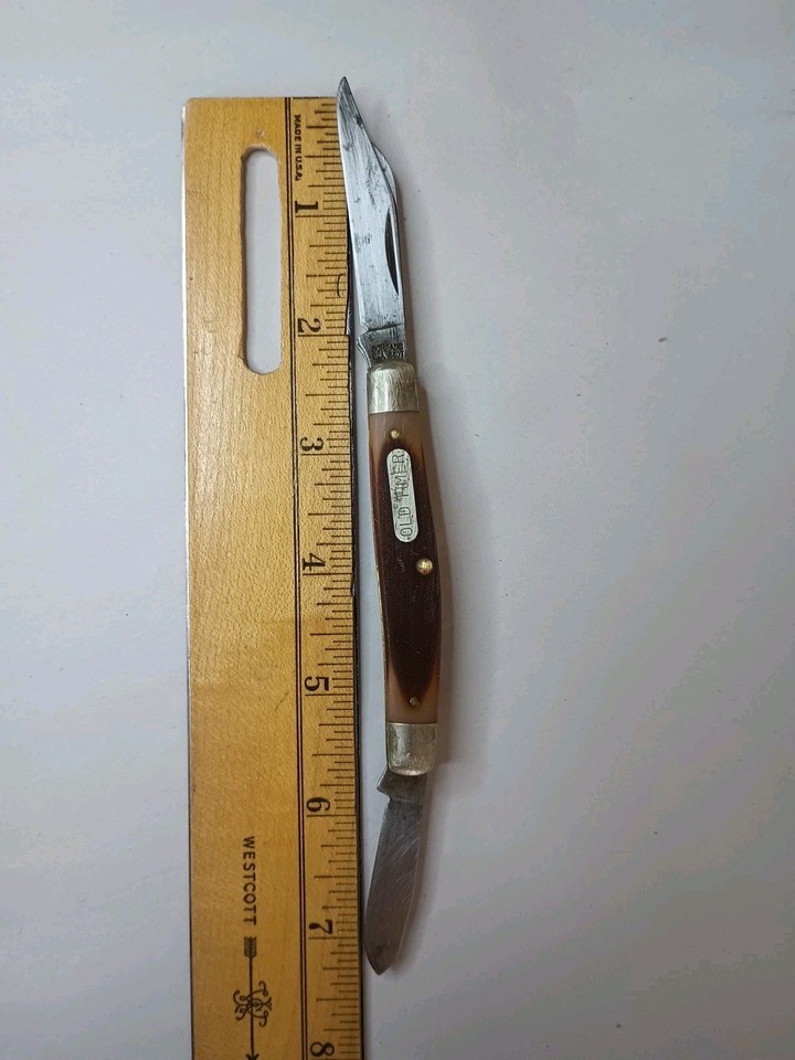 Vintage Schrade Old Timer USA 840T Stockman 3 Blade Folding Pocket ...