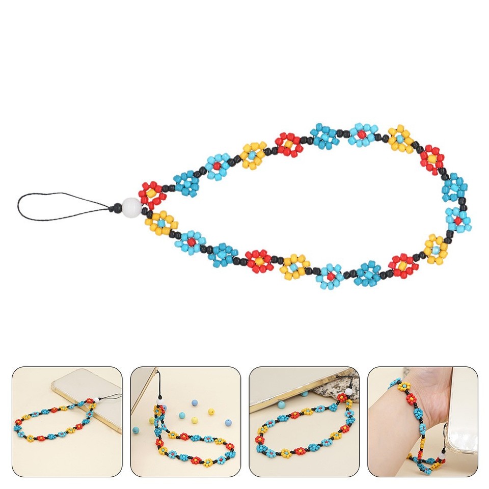Phone Strap Anti Theft Bohemia Lanyard Accessories Beaded Charm ...