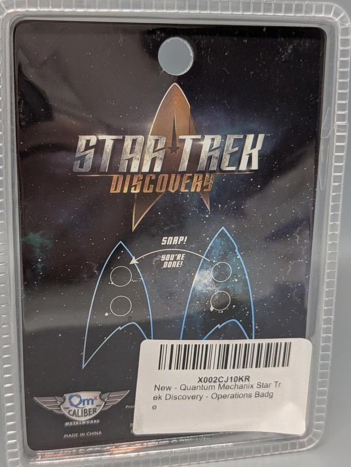 Star Trek Discovery Starfleet Division Badge - Operations | eBay