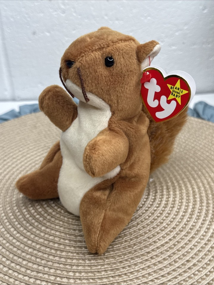TY Beanie Baby - NUTS the Squirrel (5.5 inch) - MWMTs Stuffed Animal ...