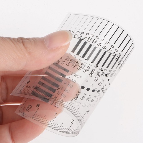 5pcs Transparency SEC Size Estimation Chart 8cm 0.5mm Diameter Line | eBay