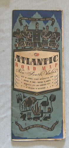 #D149. ATLANTIC PETROLEUM ROAD MAP OF NSW IN MILES | eBay