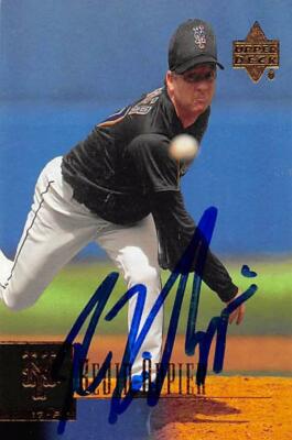 Kevin Appier autographed baseball card (New York Mets, SC) 2001 Upper ...